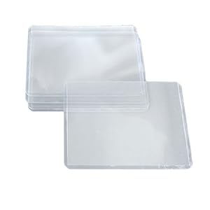 Dimart 5 Pcs Clear Plastic A6 Document File Card Memo Photo Holder Case ...