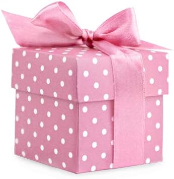 10 Pack Polka Dot Gift Boxes In Pink: Amazon.co.uk: Kitchen & Home