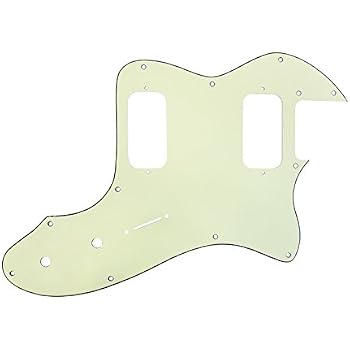 Amazon.com: Fender '72 Tele Custom Thinline Pickguard - White Pearl ...