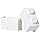 Amazon.de: LEGO Aufbewahrungsbox 2, klein, Plastik, weiß, M