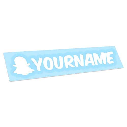 Amazon.com: Custom Snapchat Name Vinyl Decal - Personalized Snapchat ...
