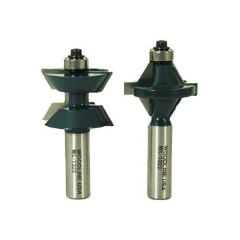 MLCS 7733 60-Degree Woodworking Edge Banding Tongue and Groove Set, 1/2 ...