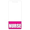 Nurse Badge Buddy (Pink) - Vertical Heavy Duty Badge Tags for Nurses ...