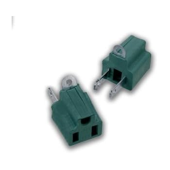 2 Pc. Set Grounding Adapters- Convert 3 prongs to 2 - Electric Plugs ...