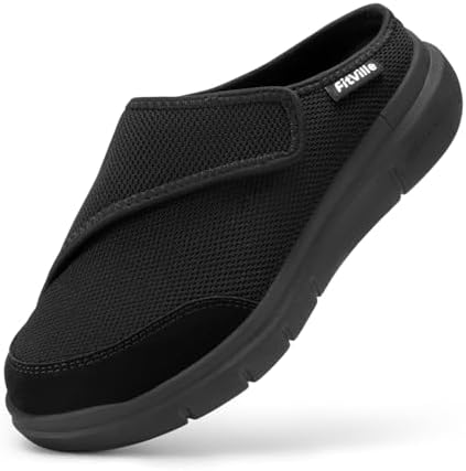 FitVille Women's Slippers Slip on Mules Clogs, Adjustable Closure ...