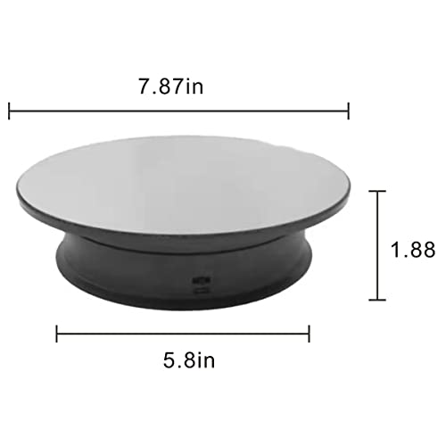 Motorized Rotating Display Stand, 8 in/Load 6.6 lbs Electric Turntable ...