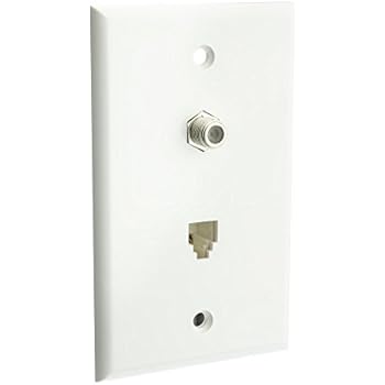 Amazon.com: Leviton Combination Phone/Coax Wallplate: Home Improvement
