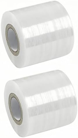 Stretch Wrap Mini Roll, Clear Heavy Plastic Unheated Shrink Wrap Roll 1 ...