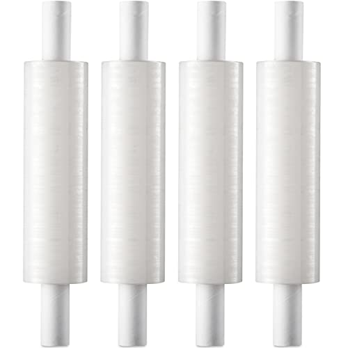Stretch Wrap with Handle Industrial Strength 4 Pack 15" 1000 Ft 80 ...
