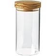 Amazon.com: Berard Glass Storage Jar with Olive Wood Lid, 30-Ounce ...