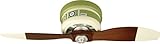 P-40 WWII Tiger Shark Warplane Ceiling Fan - The Green Head