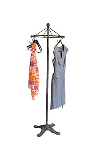 Amazon.com: Kalalou Spinning Clothes Rack with Cast Iron Base, One Size ...