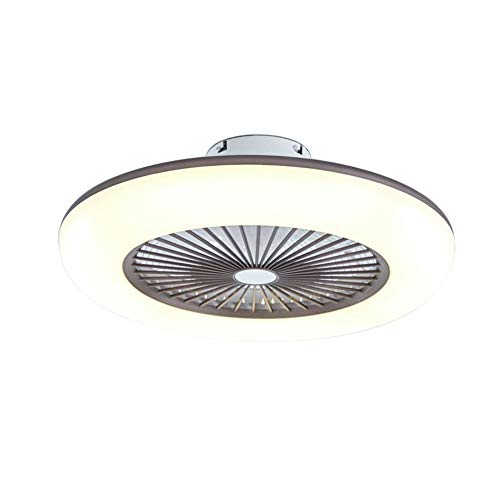 22 Inch Ceiling Fan with Light and Remote Control,Modern LED Semi Flush ...