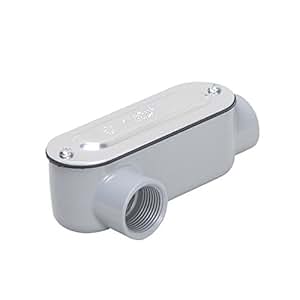 Hubbell EALR-1CG-5 Rigid Conduit Body Type Lr, 1/2-Inch, Conduit ...