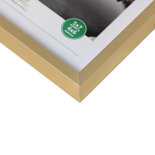 FrameWorks - Deluxe Brass Gold Aluminum Contemporary Picture Frames ...