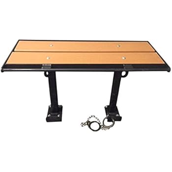 Amazon.com: Bluff PB-3-NOBACK-STD-GRAY Prisoner Restraint Bench, No ...