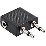 CABLESETC Airplane Headphone Audio Adapter Converter 3. 5mm Stereo to ...