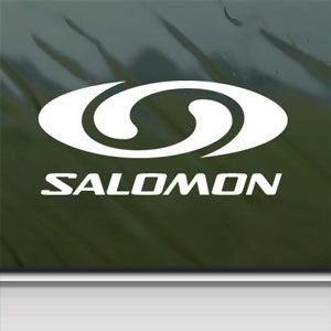 Salomon White Sticker Decal Boarding Skiiing Boots Burton K2 White Car ...