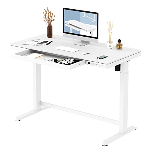 FLEXISPOT EW8 Comhar Electric Standing Desk with Drawers Charging USB A ...