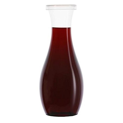 Shatterproof Plastic Wine Carafe with Lid 28oz / 800ml - Recyclable PET ...
