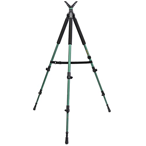 HUNTPAL Aluminum Hunting Shooting Tripod Shooting Stick Gun Rest with ...