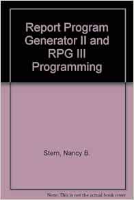 RPG II and RPG III Programming: 9780471876250: Computer Science Books ...