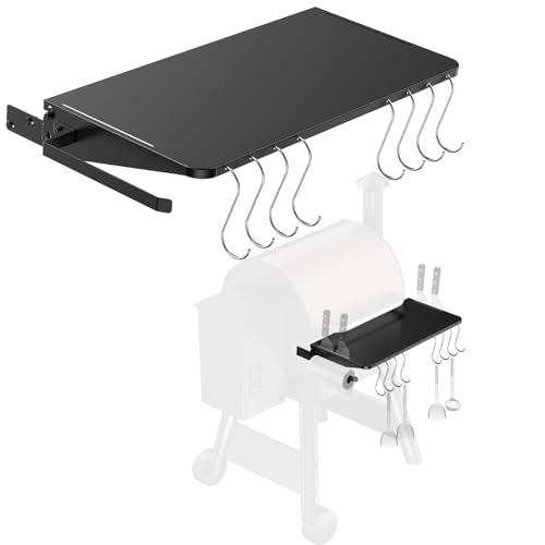 PHYESUVIN Folding Shelf for Traeger Pellet Grills, BAC362 Pellet Front ...