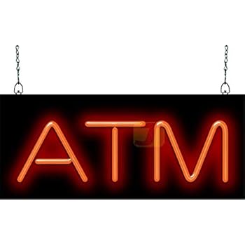 ATM Neon Sign - Picture Lights - Amazon.com