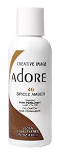 Amazon.com : Adore Semi-Permanent Haircolor #046 Spiced Amber 4 Ounce ...