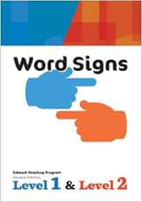 Edmark Reading Program, Level 1 & 2, Word Signs: 9781416405054: Amazon ...
