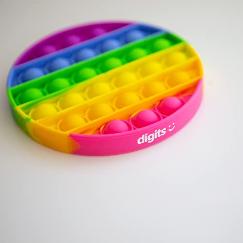 Rainbow, Numbers & ABC Pop It Toy Set - Silicone Sensory Colorful ...