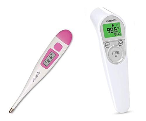 Microlife Digital Thermometer Bundle, Basal Thermometer + Non Contact ...