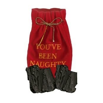Amazon.com: Christmas Lump of Coal Naughty (With Gift Bag): Toys & Games