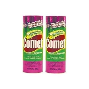 Amazon.com: Comet Cleaner with Bleach Powder Lavender Fresh 21-Ounces ...