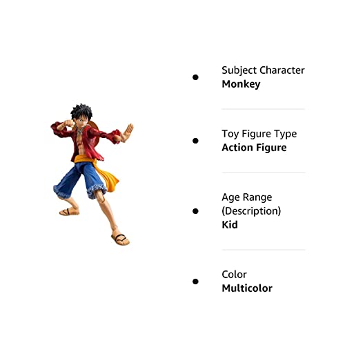 Movable Joints Anime One Piece Monkey D. Luffy Statue Toy Model Figure ...