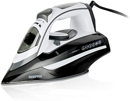 Geepas Ceramic Steam Iron, Temperature Control, Gsi24025 Ceramic Sole ...