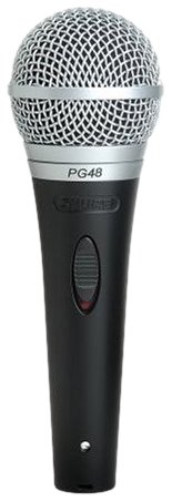 Shure PG48-XLR Cardioid Dynamic Vocal Microphone: Amazon.in: Musical ...