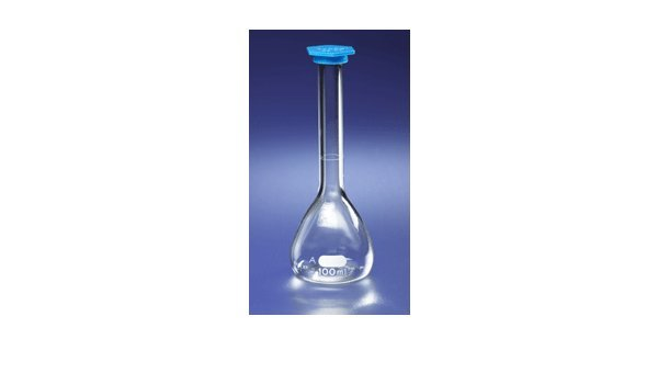 Corning 5580-10 PYREX Class A Volumetric Flask with Polyethylene Snap ...
