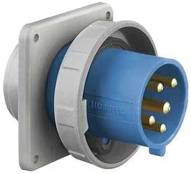 Hubbell HBL560B9W AC Inlet IEC60309 560B9W IEC 309 Pin & Sleeve Inlet ...