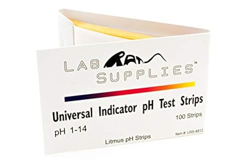Litmus Test Paper pH Test Strips, Universal Application (pH 1-14), 100 ...