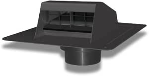 Amazon.com - Duraflo 6013BL Roof Dryer Vent Flap with ATT Collar, Black ...
