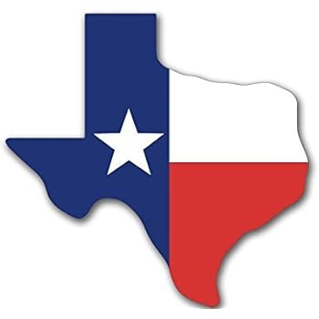 Amazon.com: LPF USA Magnet Texas Shaped Texas Flag Magnetic Sticker ...