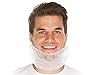 100 Pack White Disposable Beard Covers 18", Non-Woven Polypropylene ...