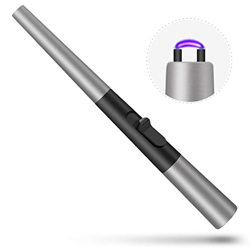 Grill lighters Electric Long Lighter -Rechargeable Long Neck Plasma Arc ...