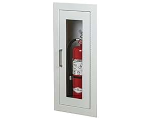 Larsens 2409-R1 Recessed Fire Extinguisher Cabinet-White Baked Enamel - - Amazon.com