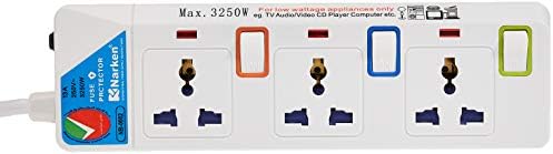 Narken E-Series Electric Universal Extension Cord 3 Socket 5 Meter ...