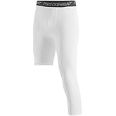 Amazon.com: DEVOROPA Mens One Leg Compression Pants Quick Dry ...