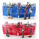 Amazon.com: Newray Western Riders Bull Ring Rodeo Action Figure Playset ...