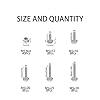 Rrina 80Pcs Hammer Head T-Slot Drop-in Stud Sliding Bolt Screw Nut ...