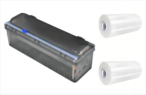 Mixbird Plastic Wrap 2 Rolls,Single Roll Is 12 Inches*1210Ft,Total ...